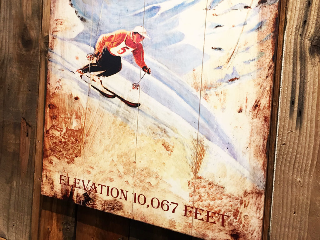 It’s all Downhill Skiing Sign | Personalized & Retro Wood Sign