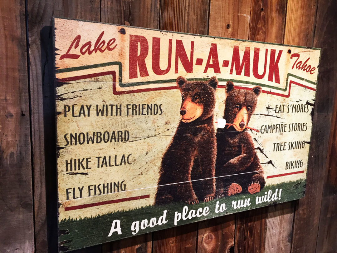 Run-a-Muk Vintage Sign | Personalized & Retro Cabin Sign