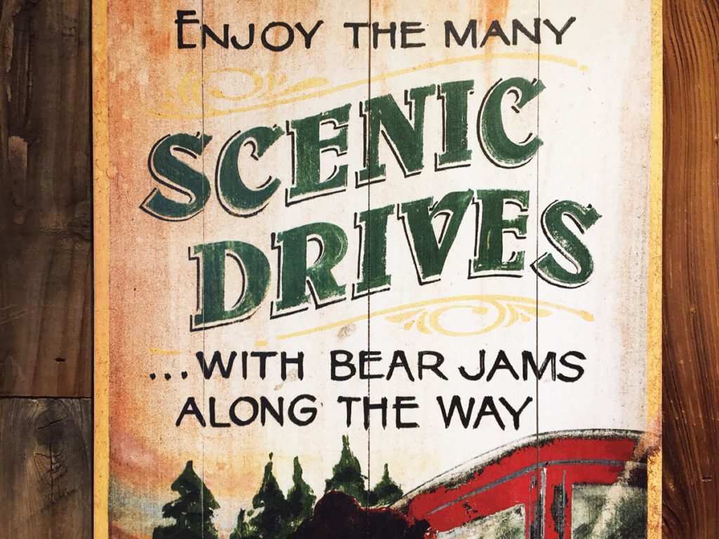 Scenic Drives Vintage Sign | Personalized & Retro Cabin Sign