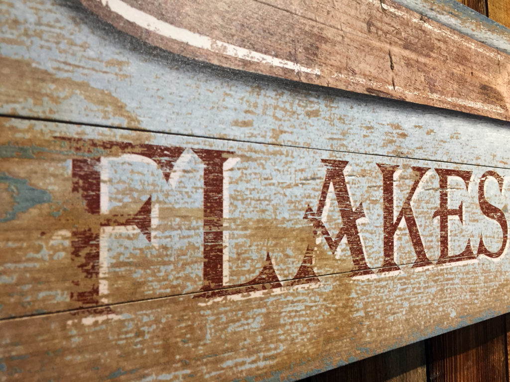 Flakes Welcome - Vintage Ski Sign