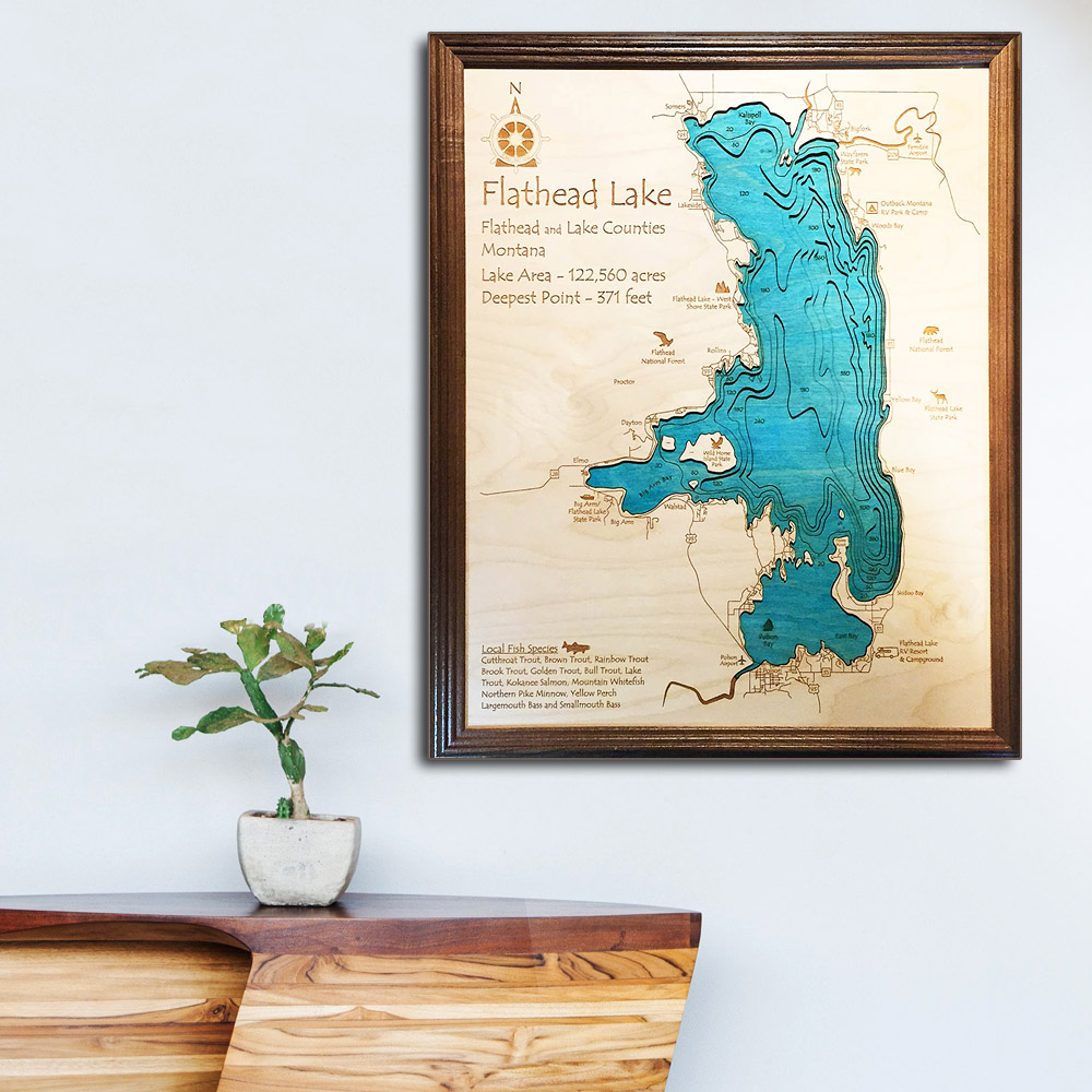 Flathead Lake Montana Map