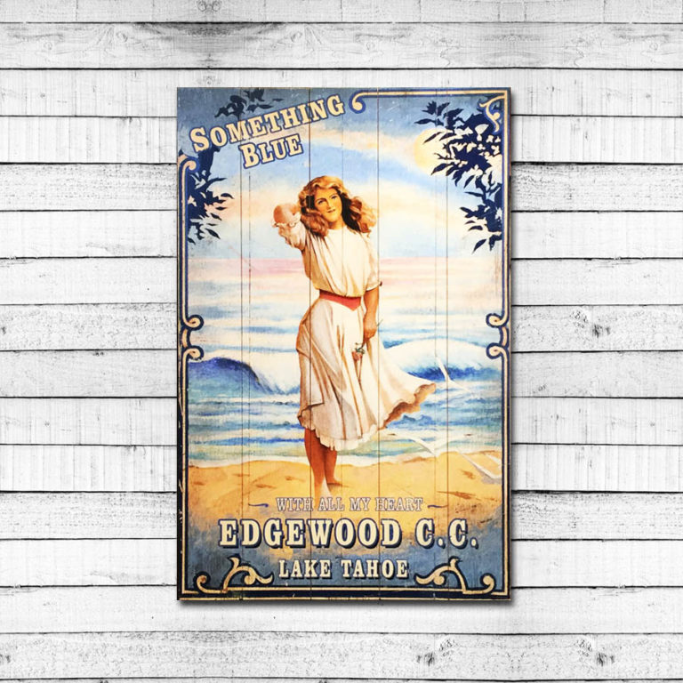 Retro Beach Sign | Custom Vintage Lake Sign | Personalized