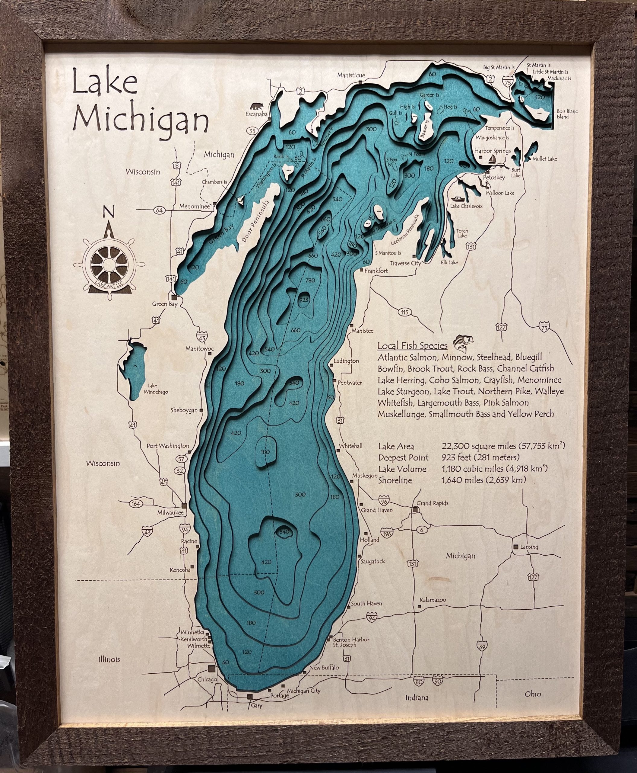 Lake Michigan Map
