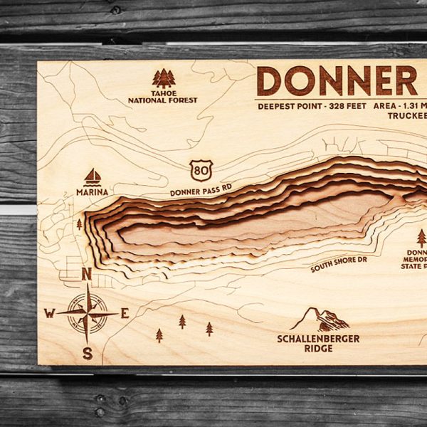Nautical 3D Wood Maps | Over 10,000 Lakes and Locations