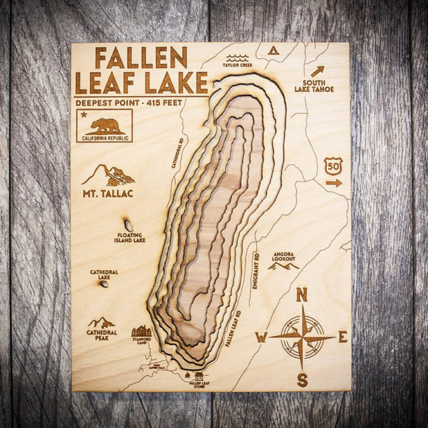 Nautical 3D Wood Maps | Over 10,000 Lakes and Locations