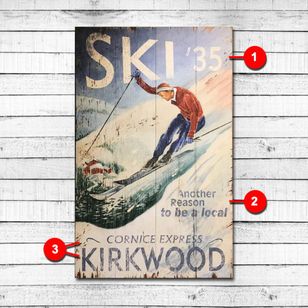 The Vintage Ski Sign Collection | Custom Retro Vintage Ski & Resort Signs