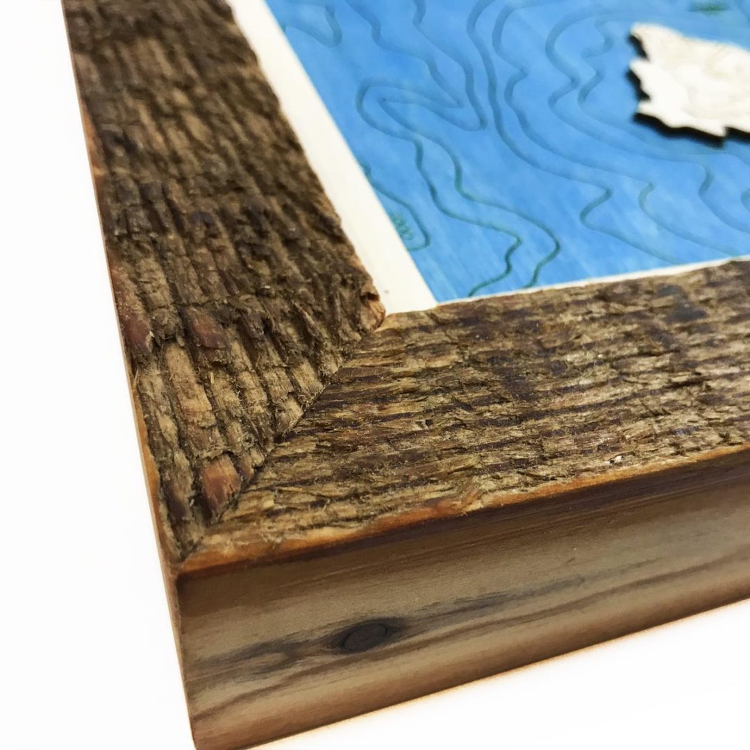 Monterey Bay, CA Single-Depth Nautical Wood Map, 11" x 14"