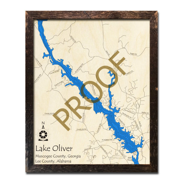 Guntersville Lake, AL Wood Map | 3D Nautical Wood Charts