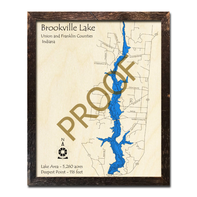 Geist Reservoir, IN Wood Map | 3D Nautical Wood Charts