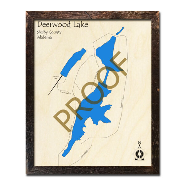 Wilson Lake, AL Wood Map | 3D Nautical Wood Charts