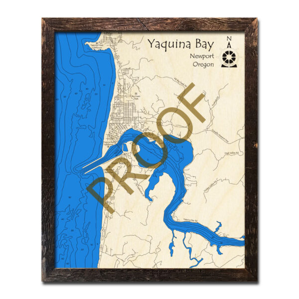 The Oregon Wood Map Collection | 3D Nautical Wood Charts