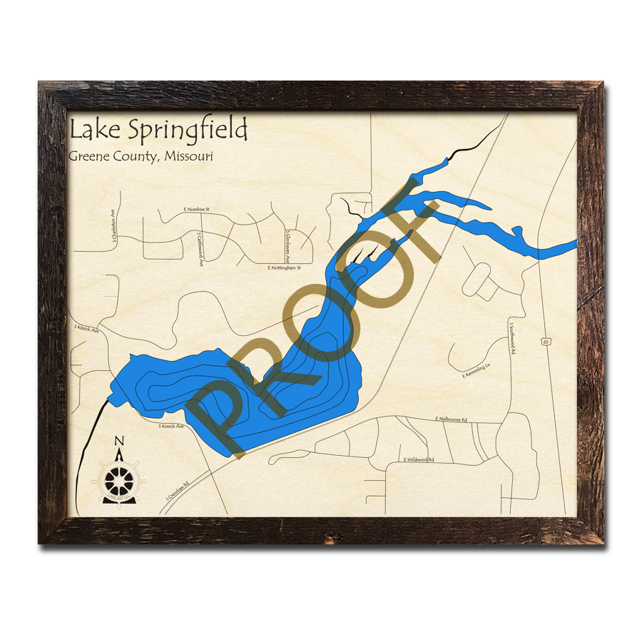 Springfield Lake Depth Maps Fellows Lake