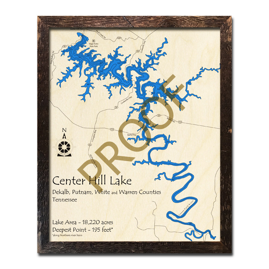 Center Hill Tennessee Map