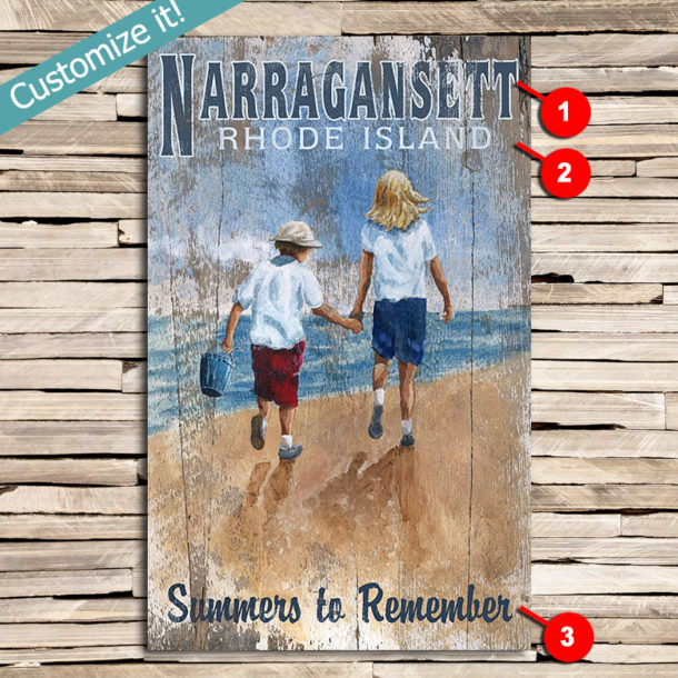 Personalized Beachcombing Vintage Sign | Beach House Decor ...