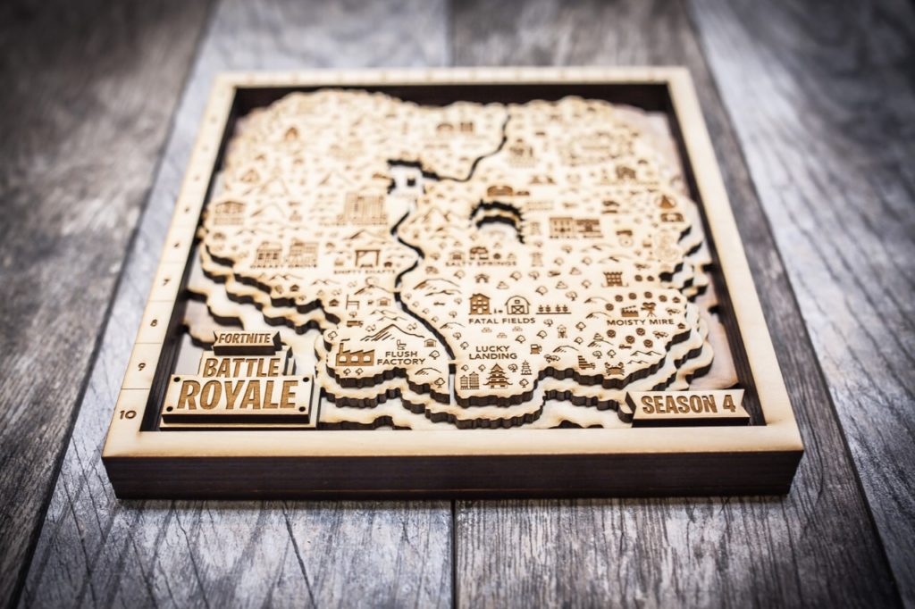 FORTNITE SEASON 4 Wooden Map | FORTNITE 3D Battle Royale Map