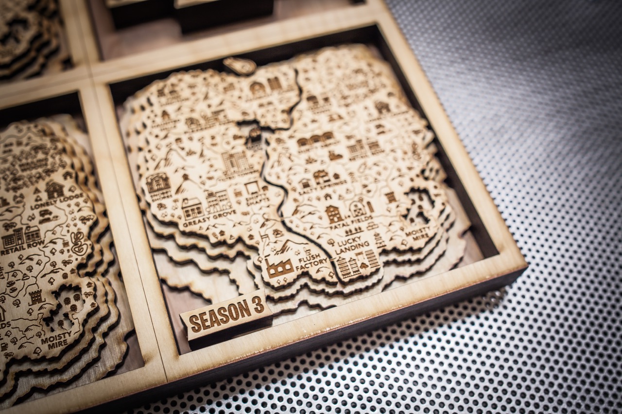 FORTNITE SEASON 3 Wooden Map | FORTNITE 3D Map