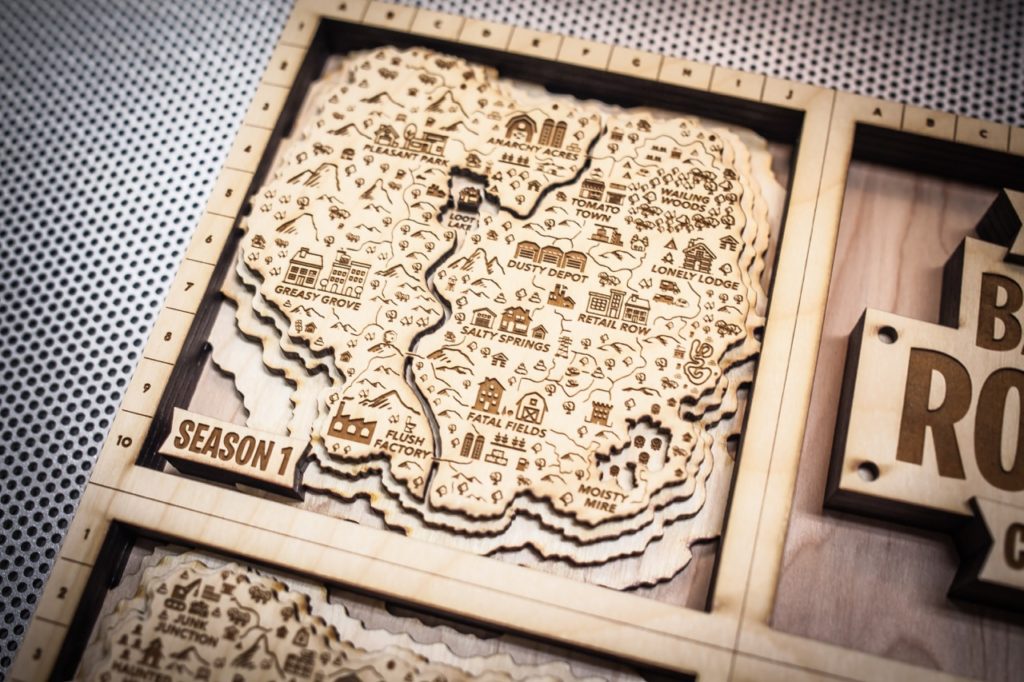 FORTNITE SEASON 1 Wooden Map | FORTNITE 3D Map