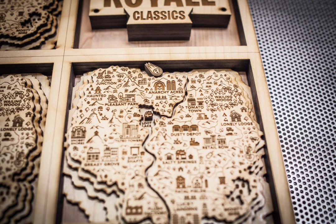 FORTNITE Classics Wooden Map | FORTNITE Wall Art