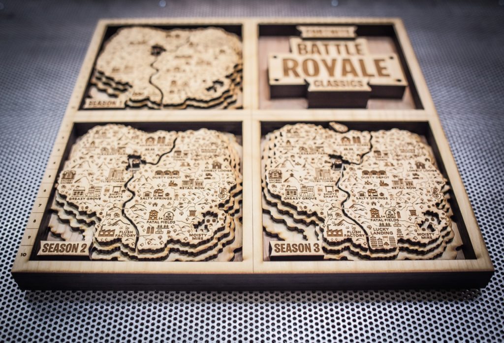 FORTNITE Classics Wooden Map | FORTNITE Wall Art