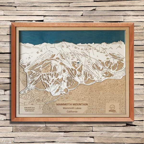 Mammoth Mountain 3D Ski Trail Map - On Tahoe Time