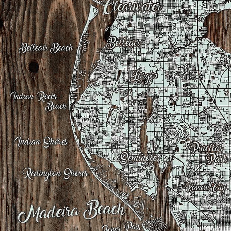 Map Madeira Beach Florida