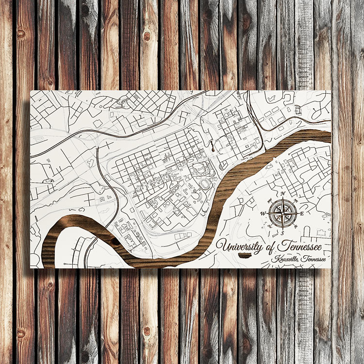 University Tennessee Knoxville Map Map, Tennessee, University Of