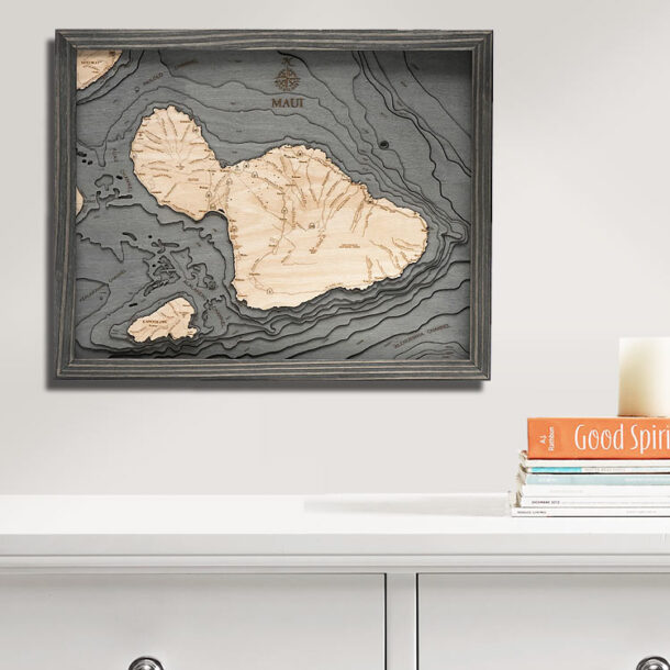 The Laser-etched Wood Chart Collection | Popular Ski Maps, Lakes ...