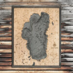 Lake Wildwood, CA Wood Map | 3D Topographic Wooden Charts