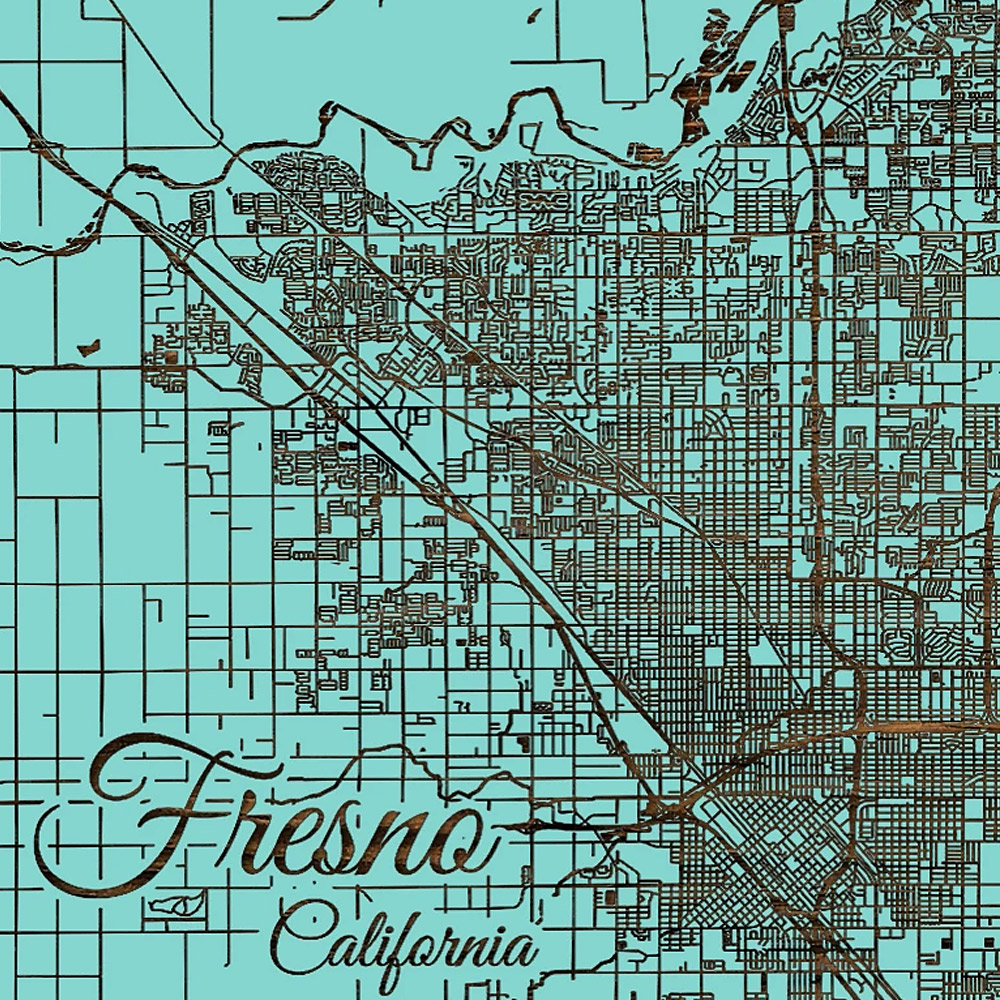 Printable Map Of Fresno Ca