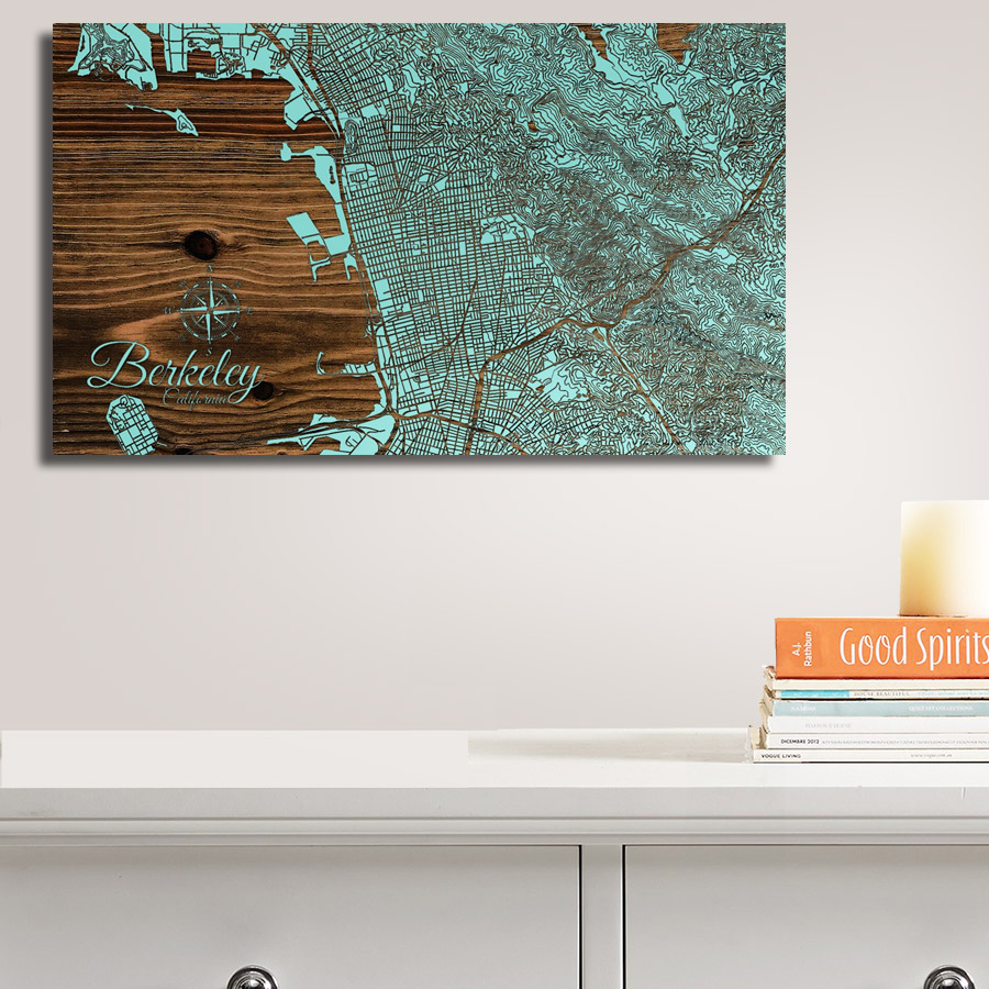World Map Wall Decor Wood Art, Wood City Map, Engraved Map, Wood World ...