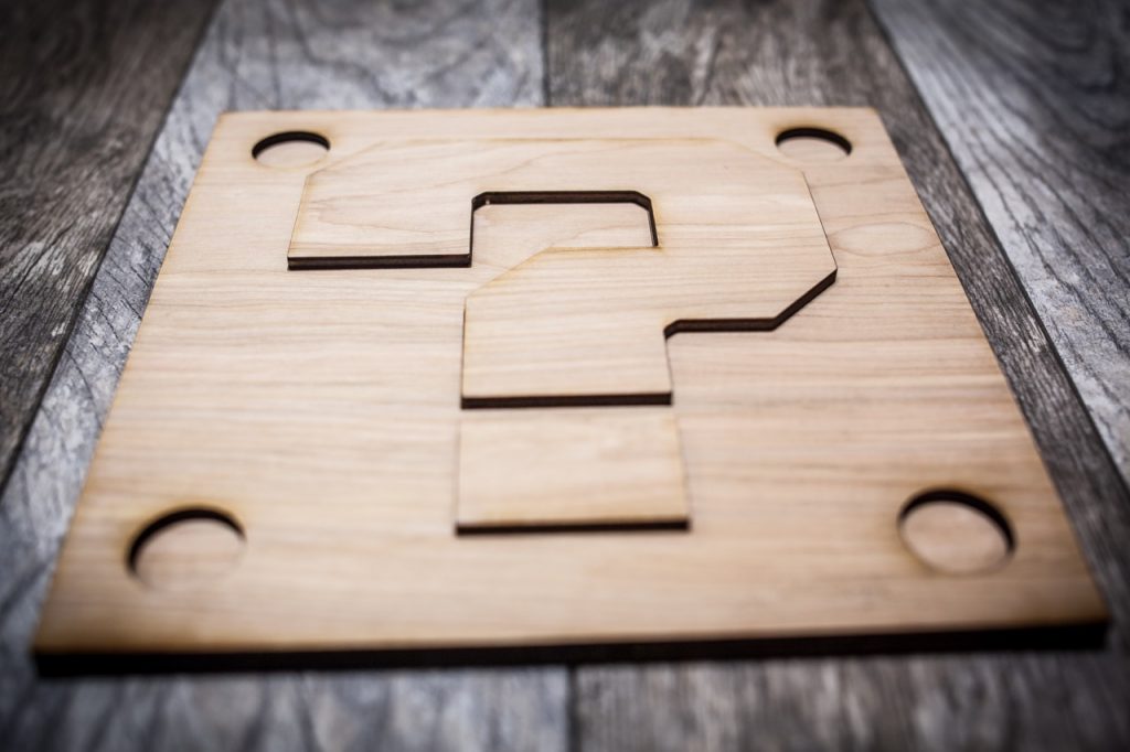 Super Mario Bros - Wood Question Mark Block | 3D Multi-layer Fan Art