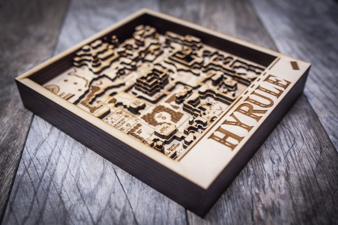 ZELDA HYRULE Wooden Map | HYRULE 3D Multi-layer Fan Art