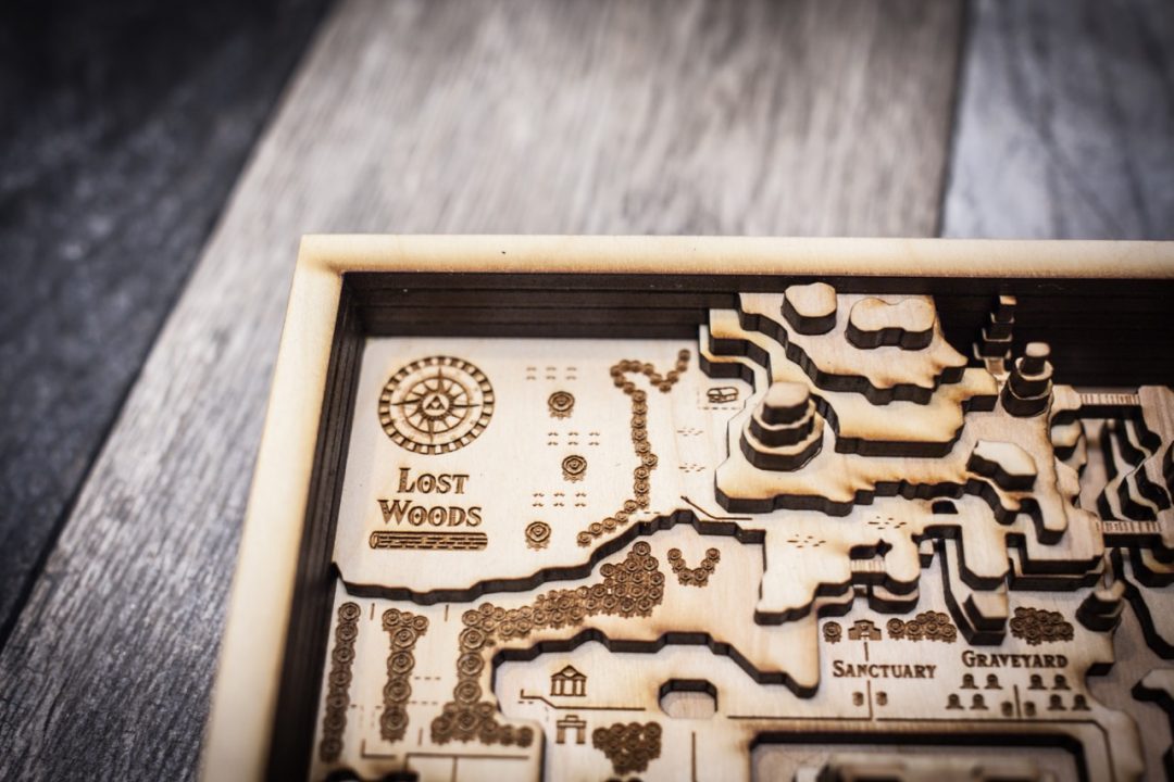 ZELDA HYRULE Wooden Map | HYRULE 3D Multi-layer Fan Art