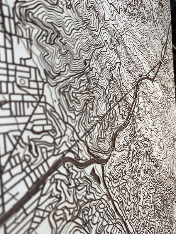 Berkeley, CA Wooden Map | Burnt Laser-Cut Wall Map