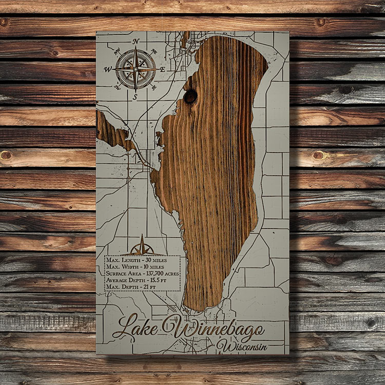 Map Of Lake Winnebago Wi