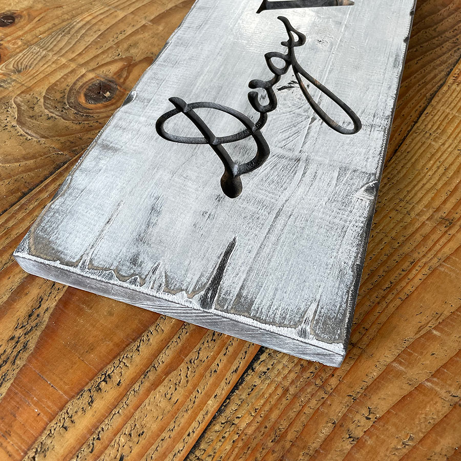 Dogs Welcome Carved Wood Sign | Pet Art "Dogs Welcome" 7" x 36"