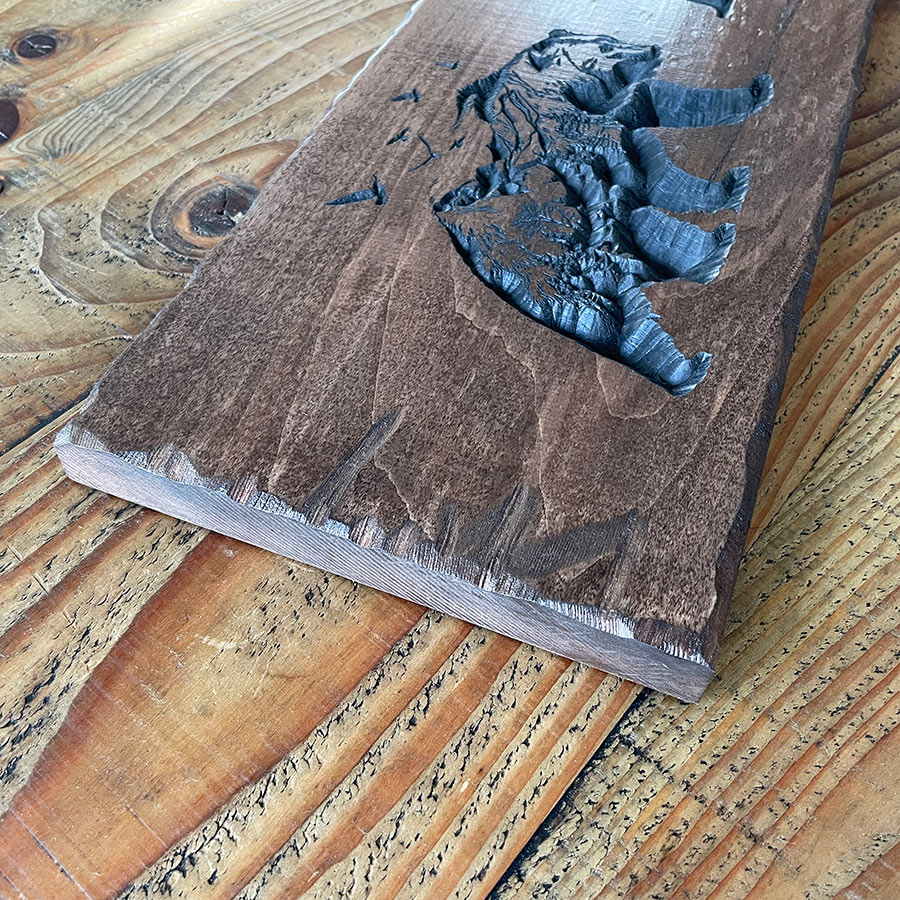 Custom Man Cave Wood Carved Sign | "Dan Cave" Gifts for Dan Name 7" x 36"