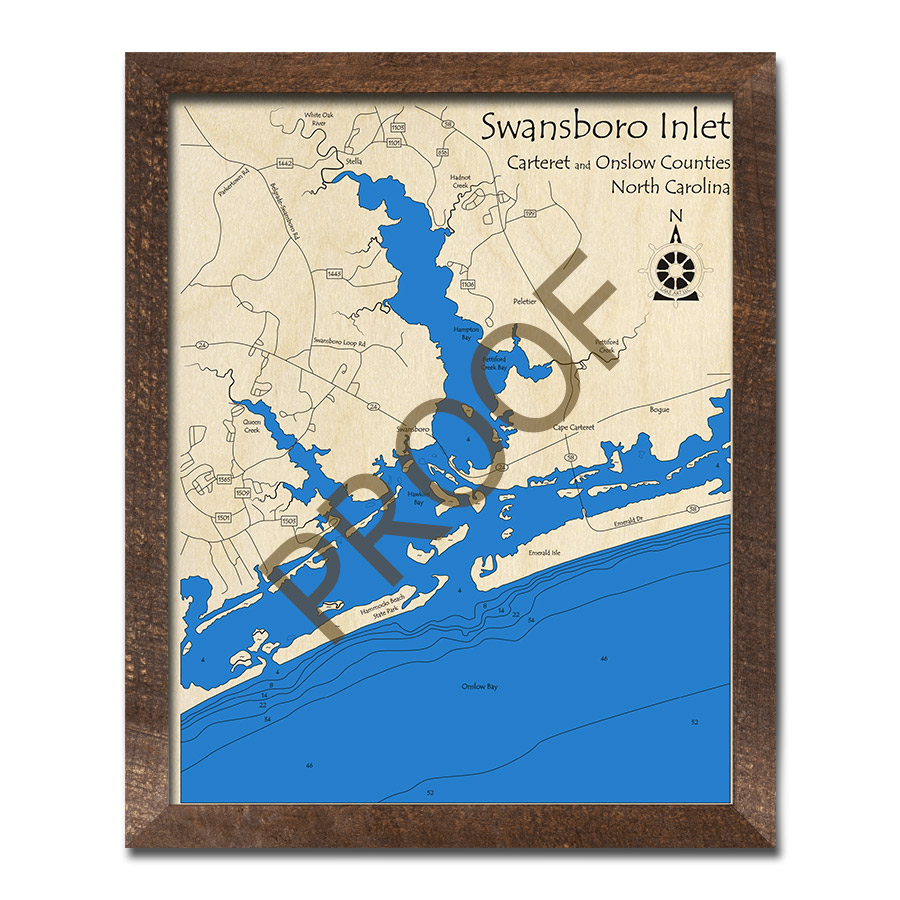 Carolina Beach Inlet Map