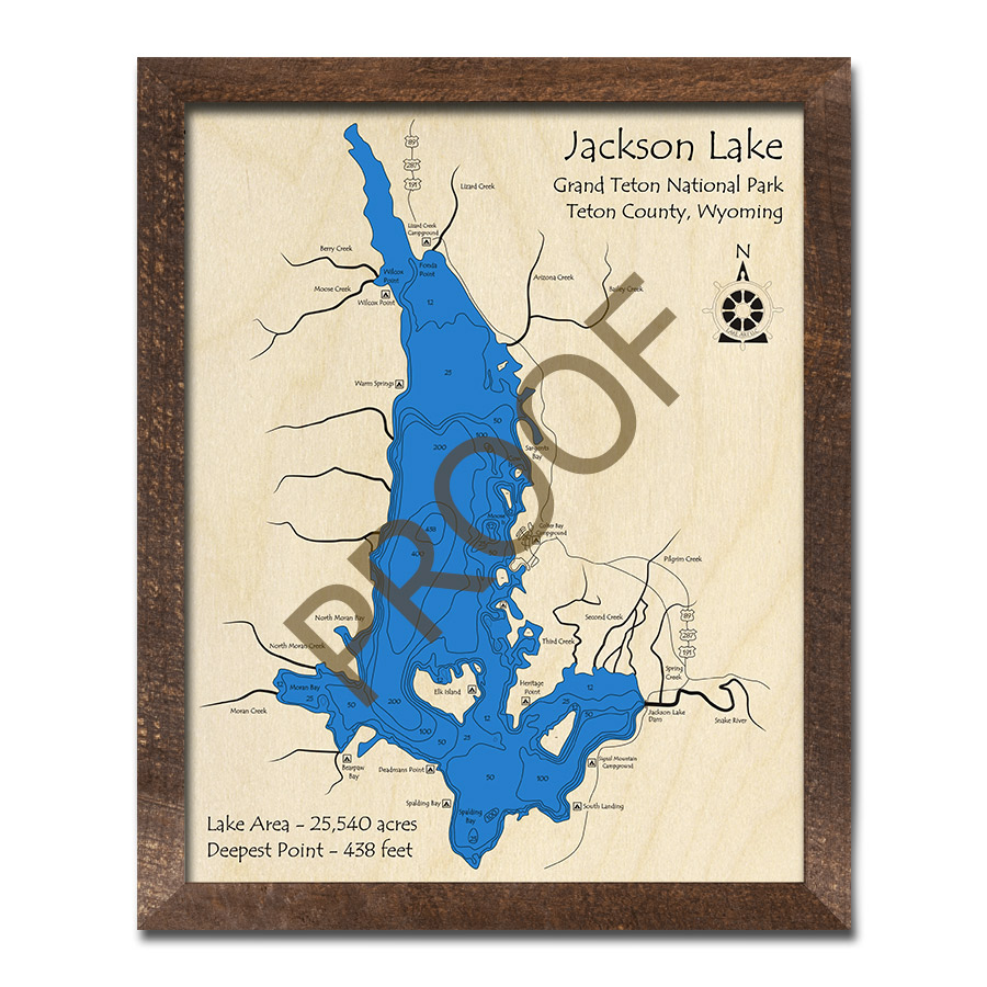 Jackson Lake Map Lake Jackson
