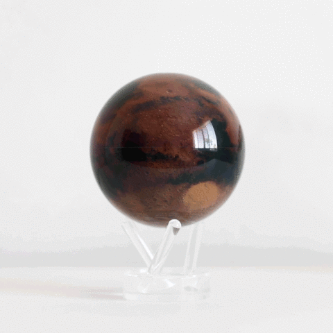 Planet Mars Rotating Globe | Solar Powered Moving Globe