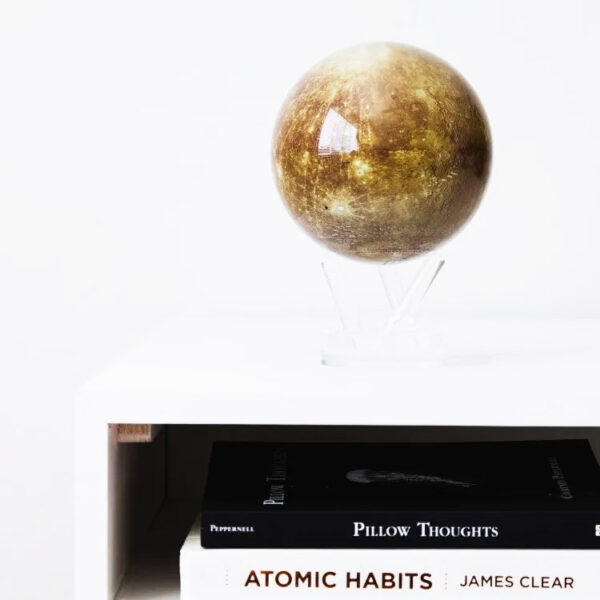Planet Mercury Rotating Globe | Solar Powered Moving Globe
