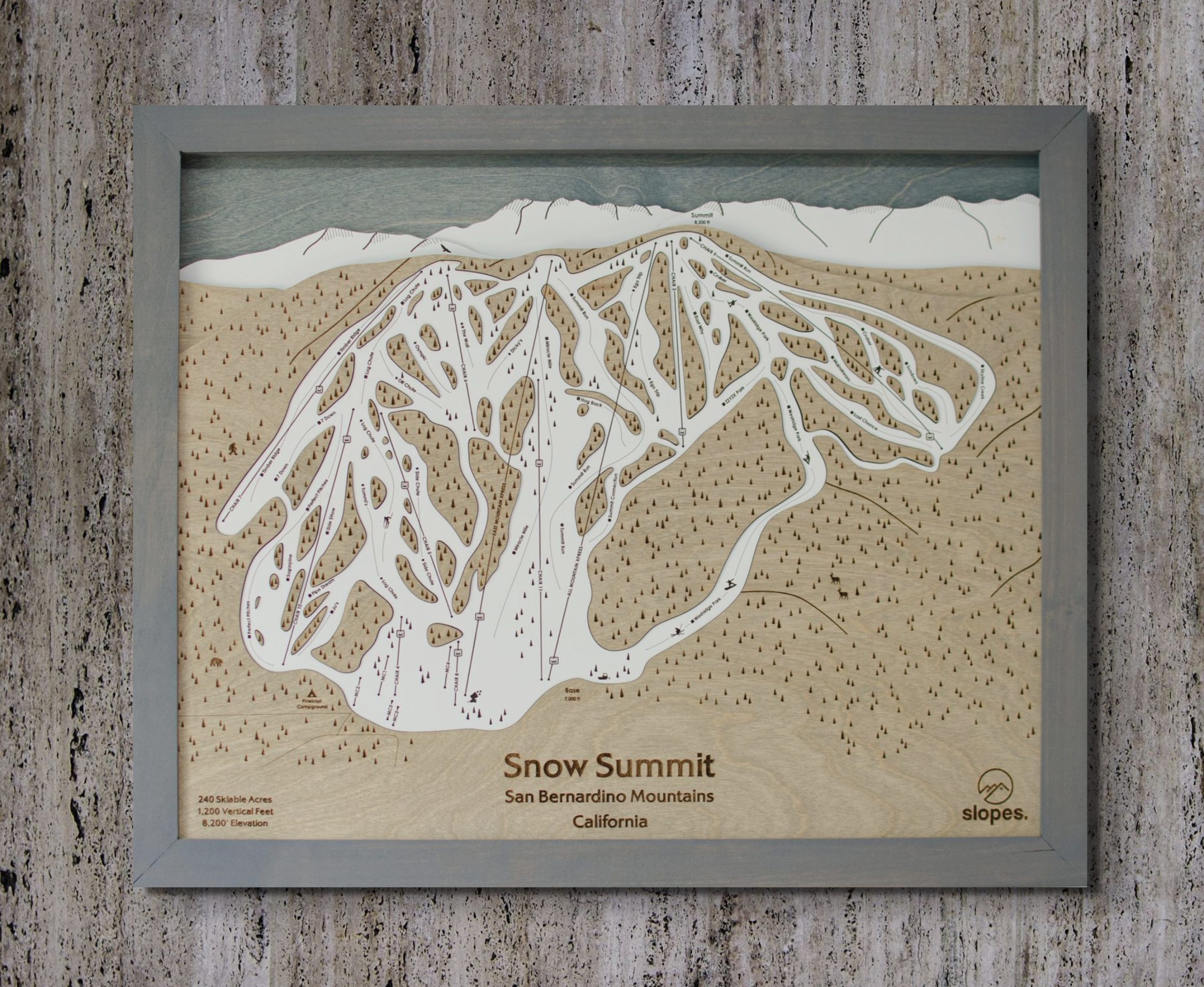 California Ski Resorts Map