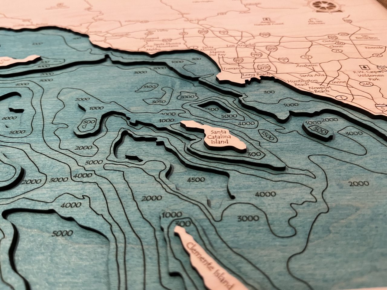 Pacific Coast - Goleta, Santa Barbara, San Clemente, CA Nautical Wood ...