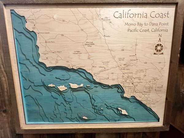California Coast - Morro Bay to Dana Point - 3D Nautical Chart ...