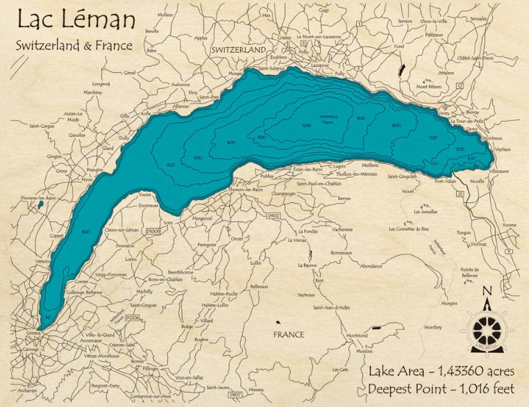 Lake Geneva Map